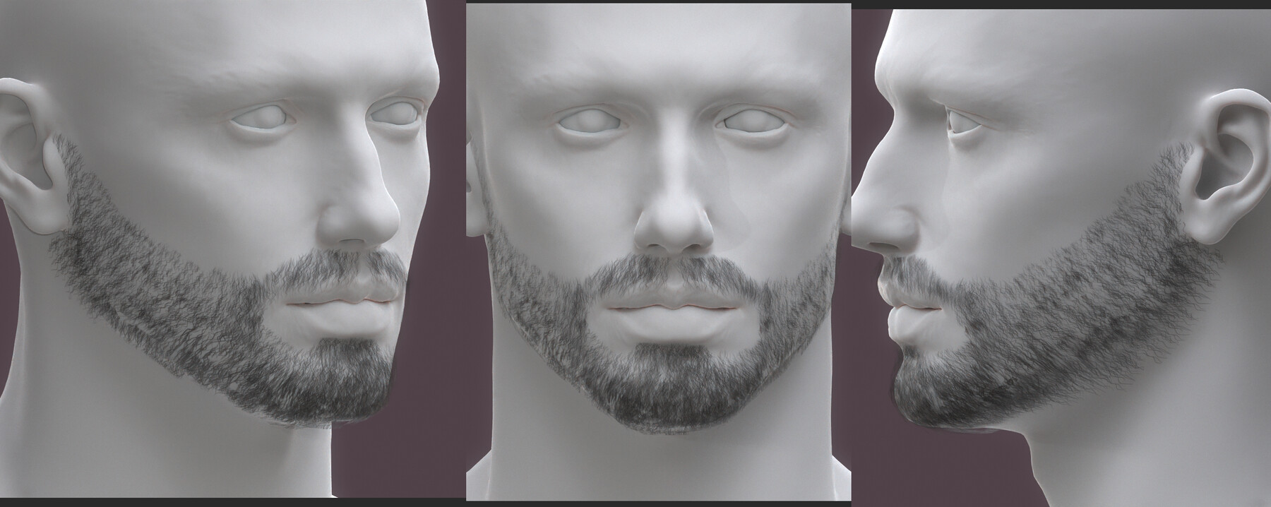 ArtStation - 10 sexy Real Time Hair Card Beard and Mustache pack beard ...