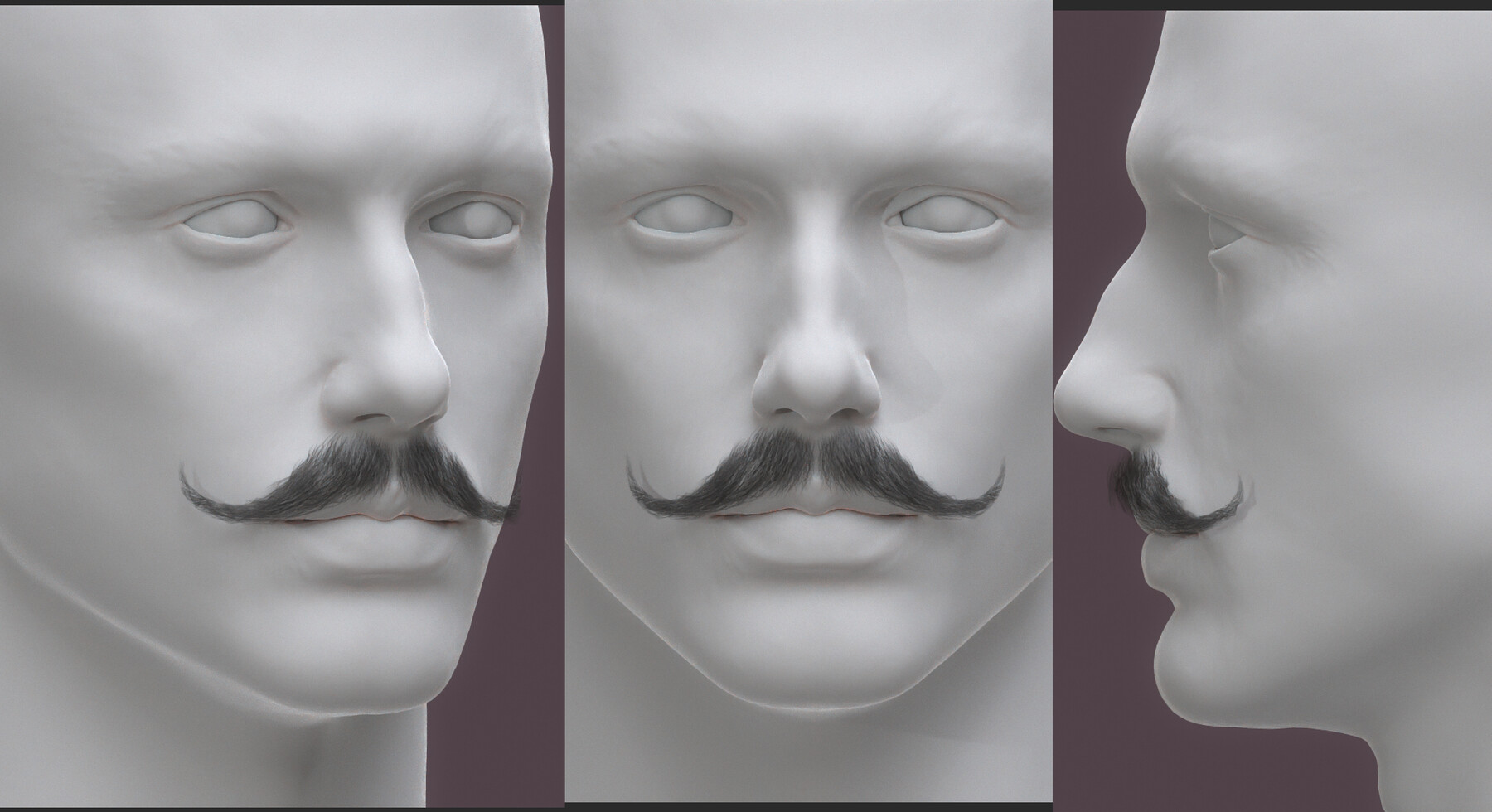 ArtStation - 10 sexy Real Time Hair Card Beard and Mustache pack beard ...