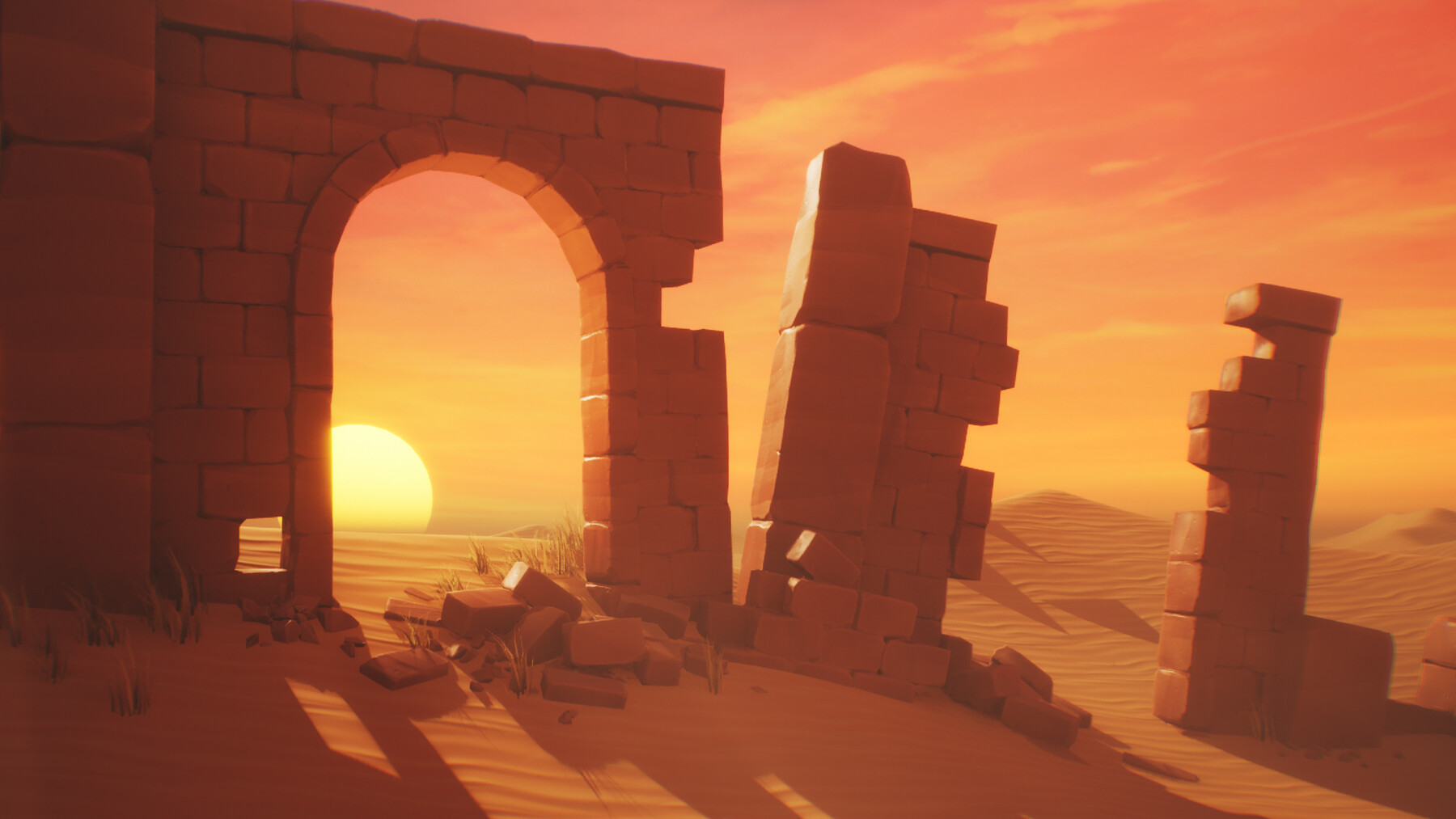 ArtStation - Stylized Castle Ruins Asset Pack ( Unreal Engine 5 ...