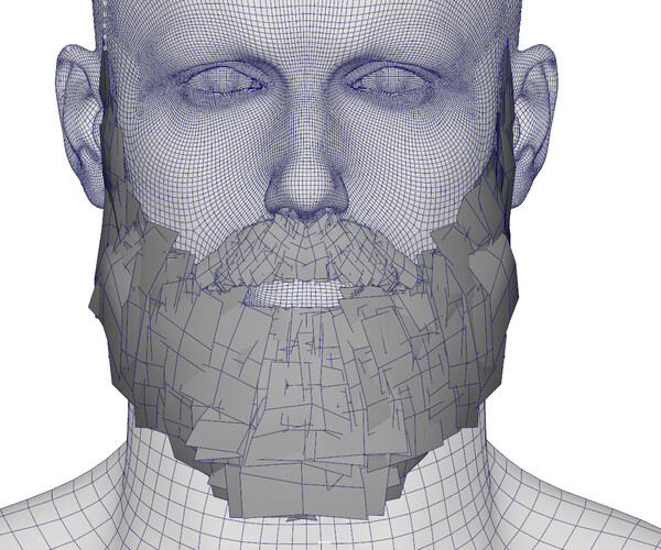 ArtStation - 10 sexy Real Time Hair Card Beard and Mustache pack beard ...