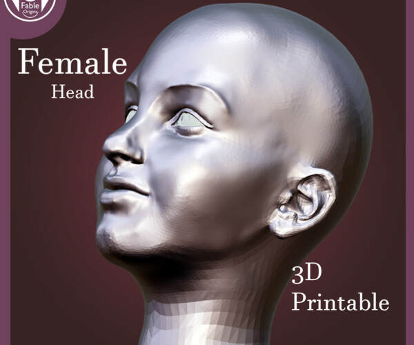 ArtStation - Female Head 3D Printable | Resources