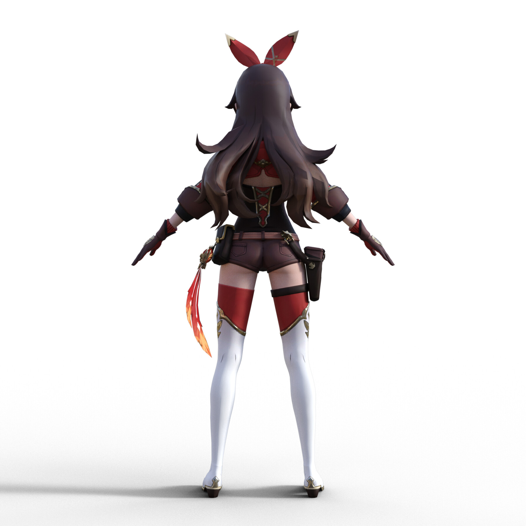 Artstation Genshin Impact Amber Rigged Resources