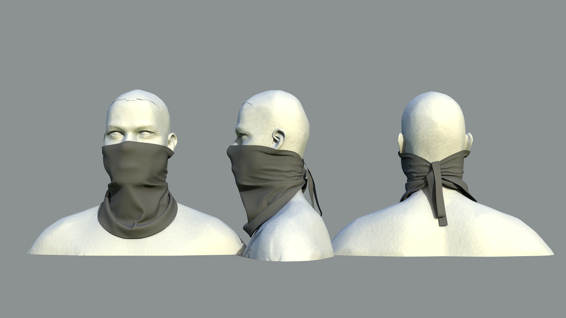 ArtStation - 15 Face Mask Low Poly Pack With UV | Game Assets