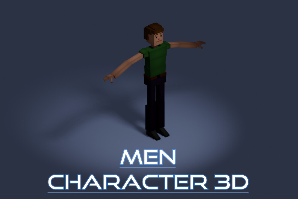 ArtStation - Low Poly Men 3D | Resources