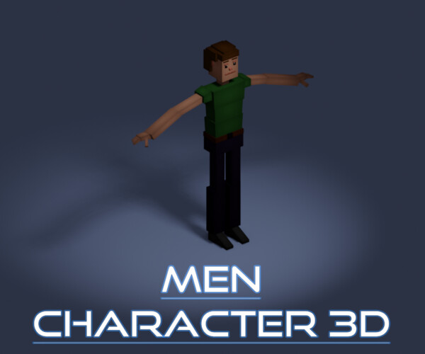 ArtStation - Low Poly Men 3D | Resources
