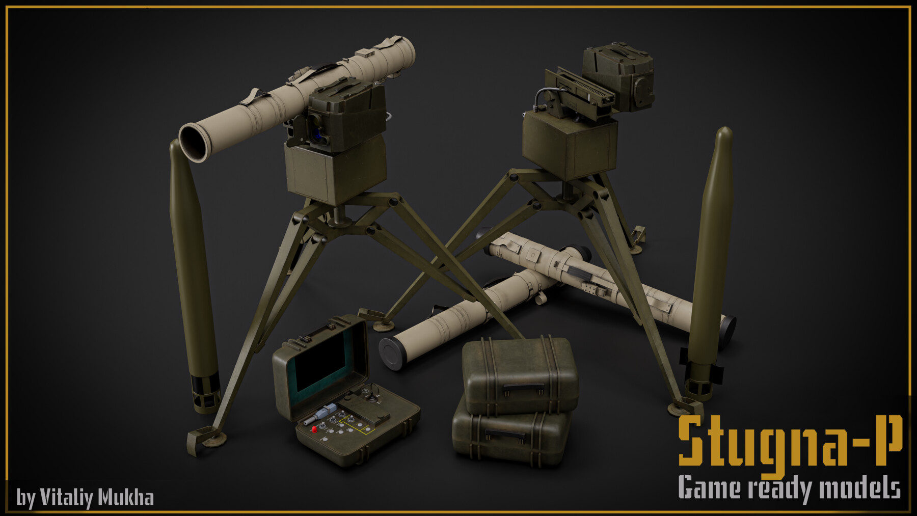 ArtStation - Stugna-P Ukraine anti-tank guided missile weapon system ...