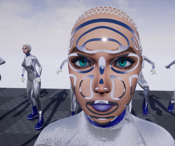 ArtStation - Cyber girl | Game Assets