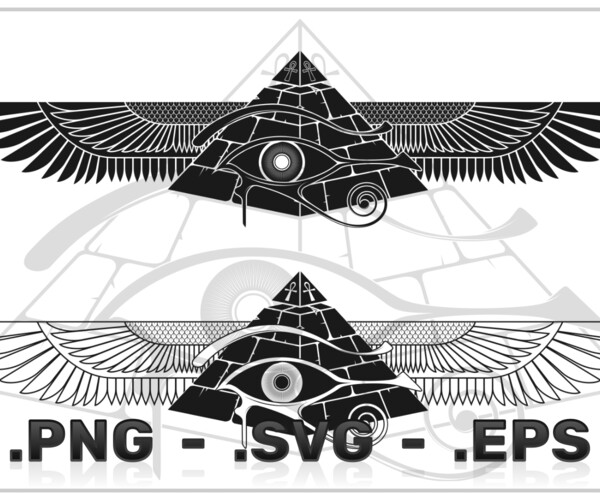 ArtStation - Egypt winged pyramid vector design | Artworks