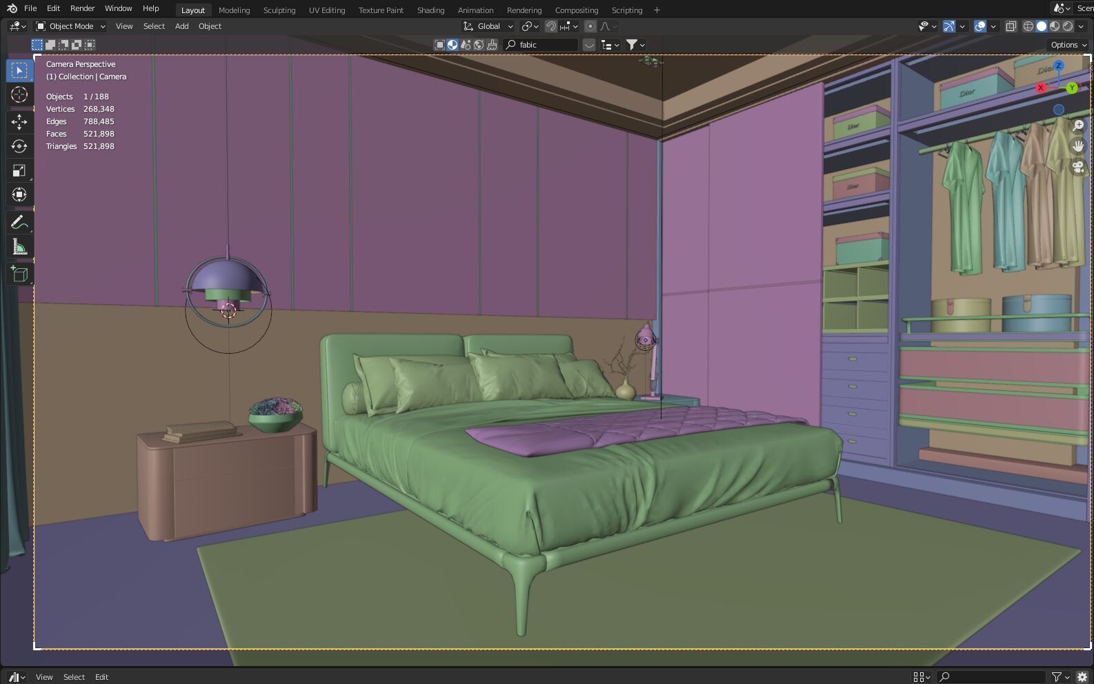 ArtStation - Sence Bedroom Blender 3.x | Game Assets