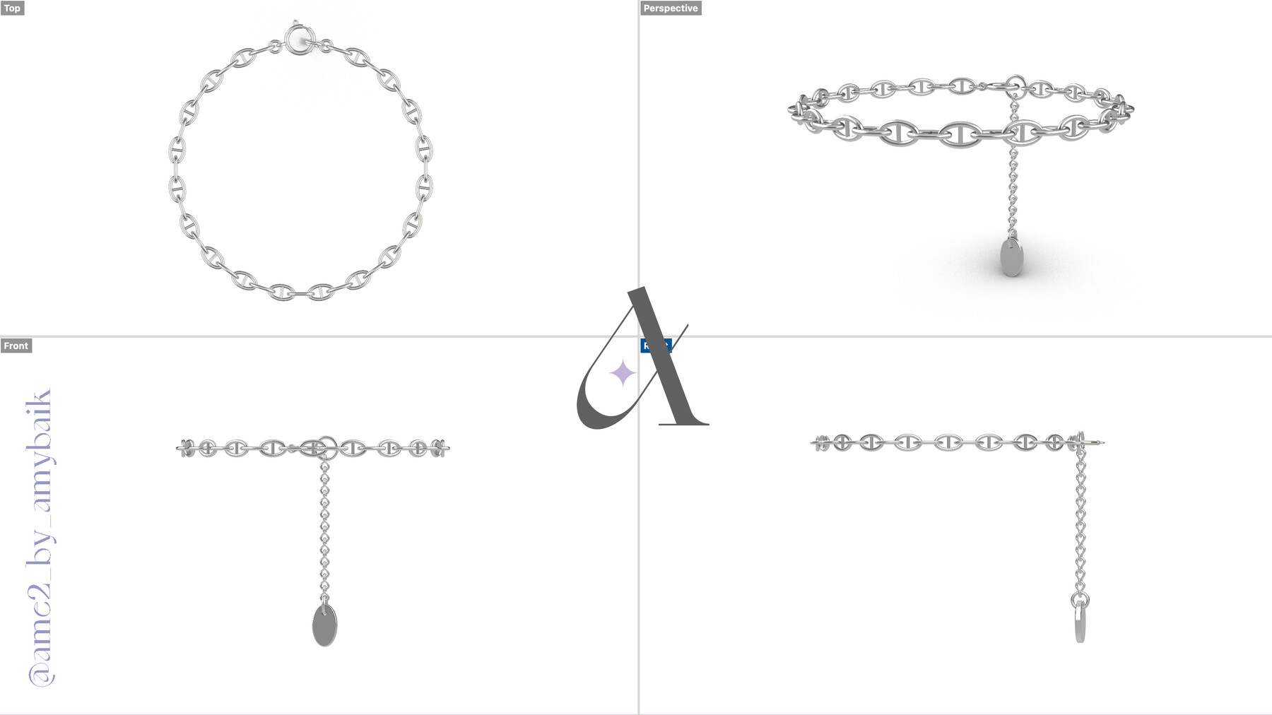 ArtStation - CD Chain - Bracelet | Resources