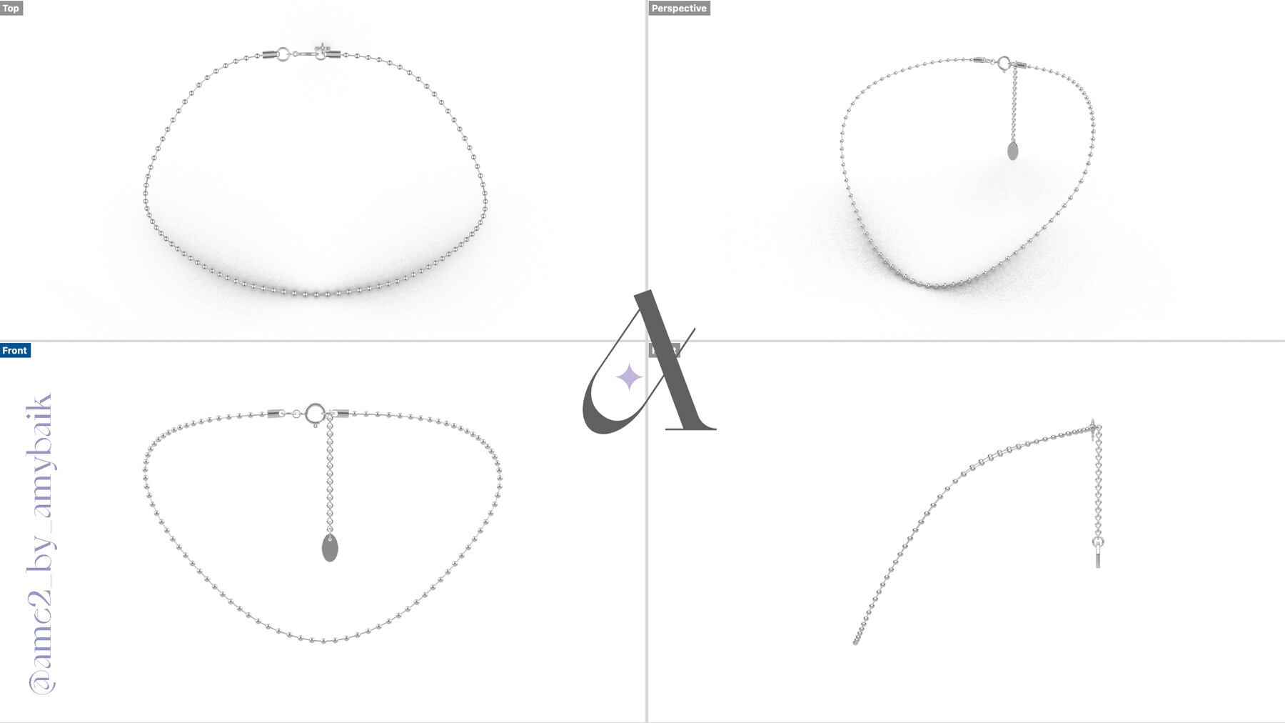 ArtStation - Ball chain - Necklace | Resources