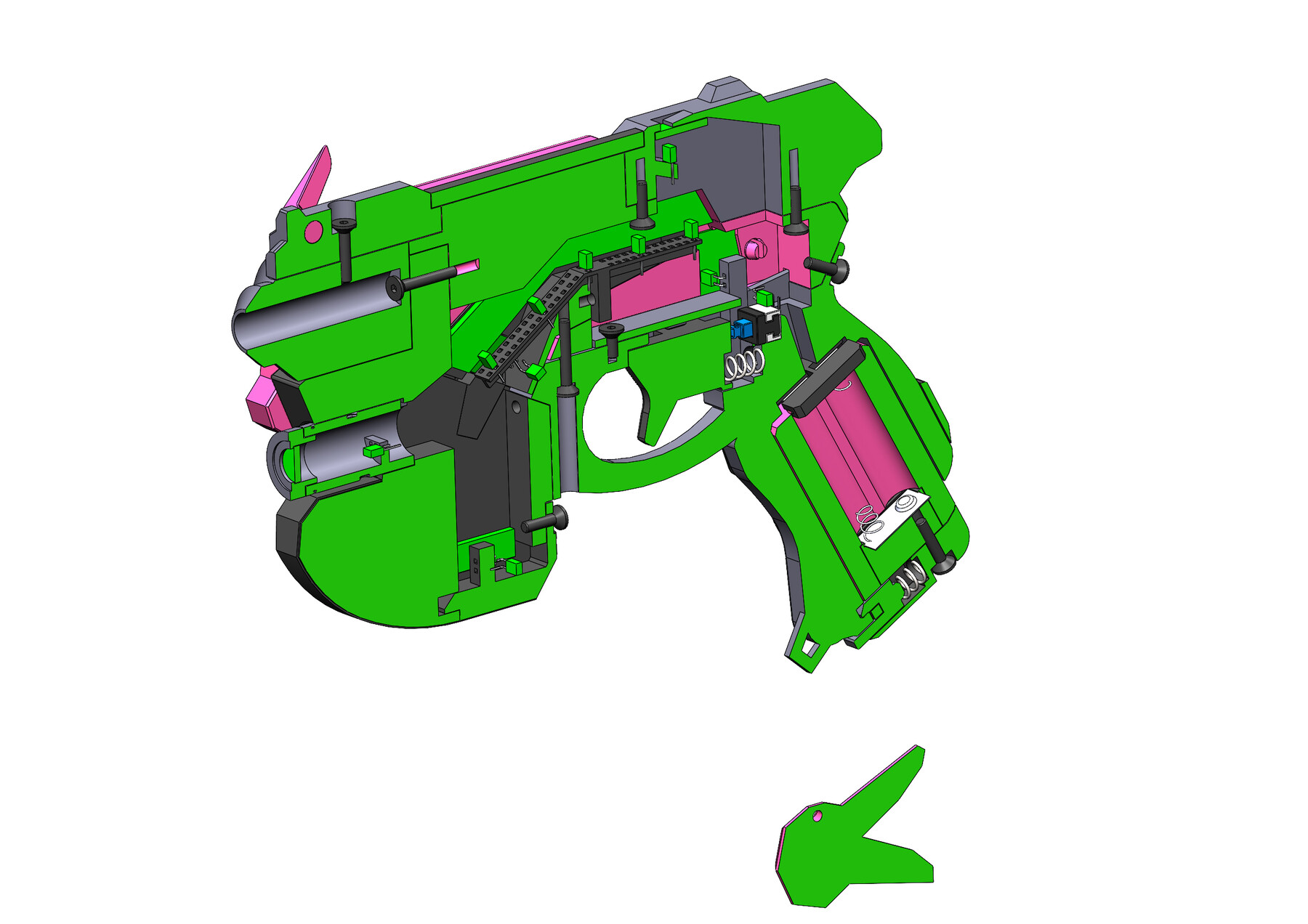 ArtStation - DVA GUN ORIGINAL SKIN - OVERWATCH - PRINTABLE 3D MODEL - STL FILES | Resources