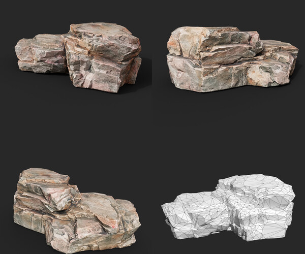 ArtStation - Sharp Rock Formation 221104 - Ultra HD 16K Texture | Game ...