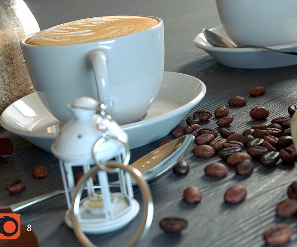 ArtStation - Coffee Time C4D Corona | Resources