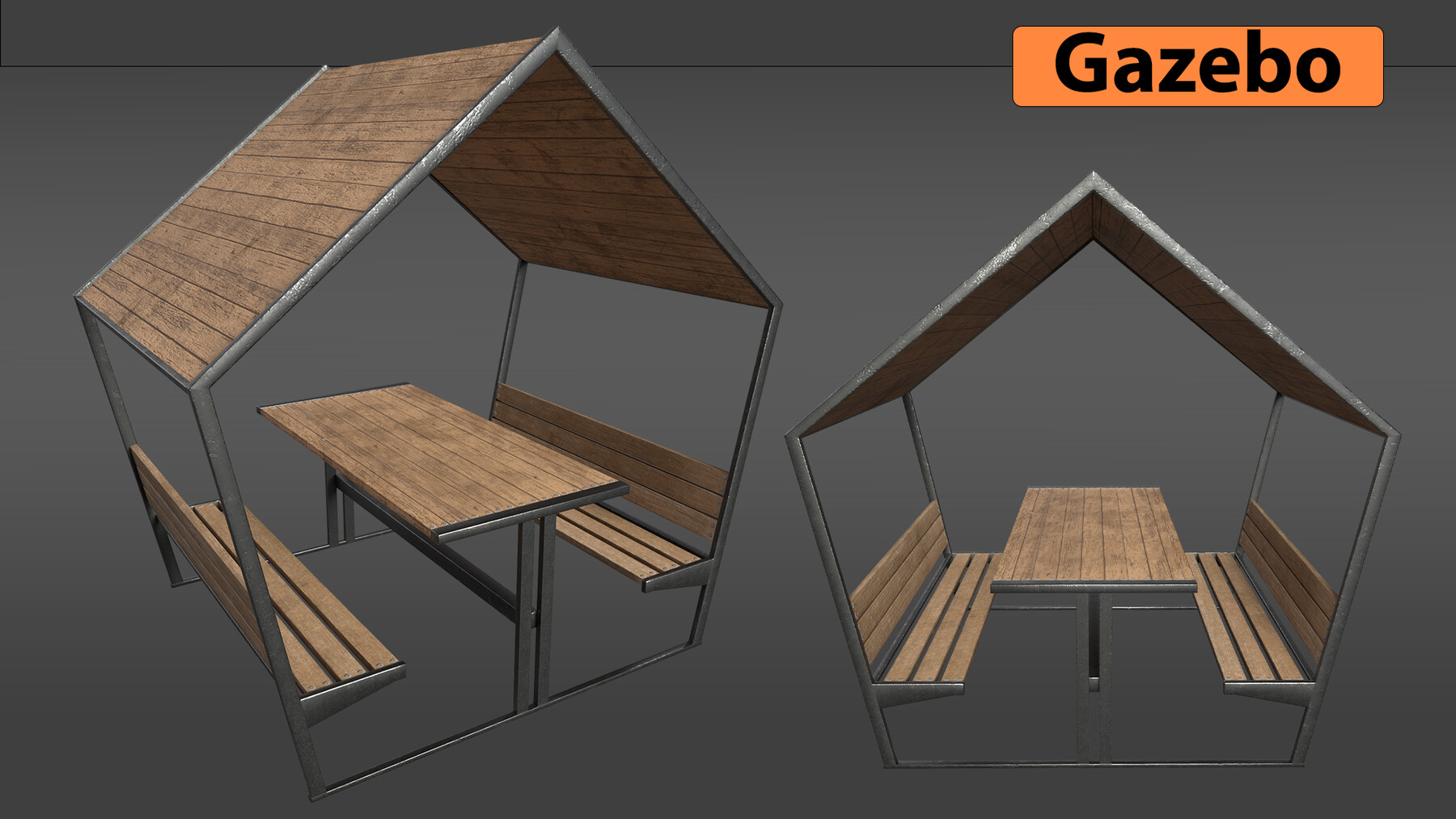 ArtStation - Gazebo | Game Assets