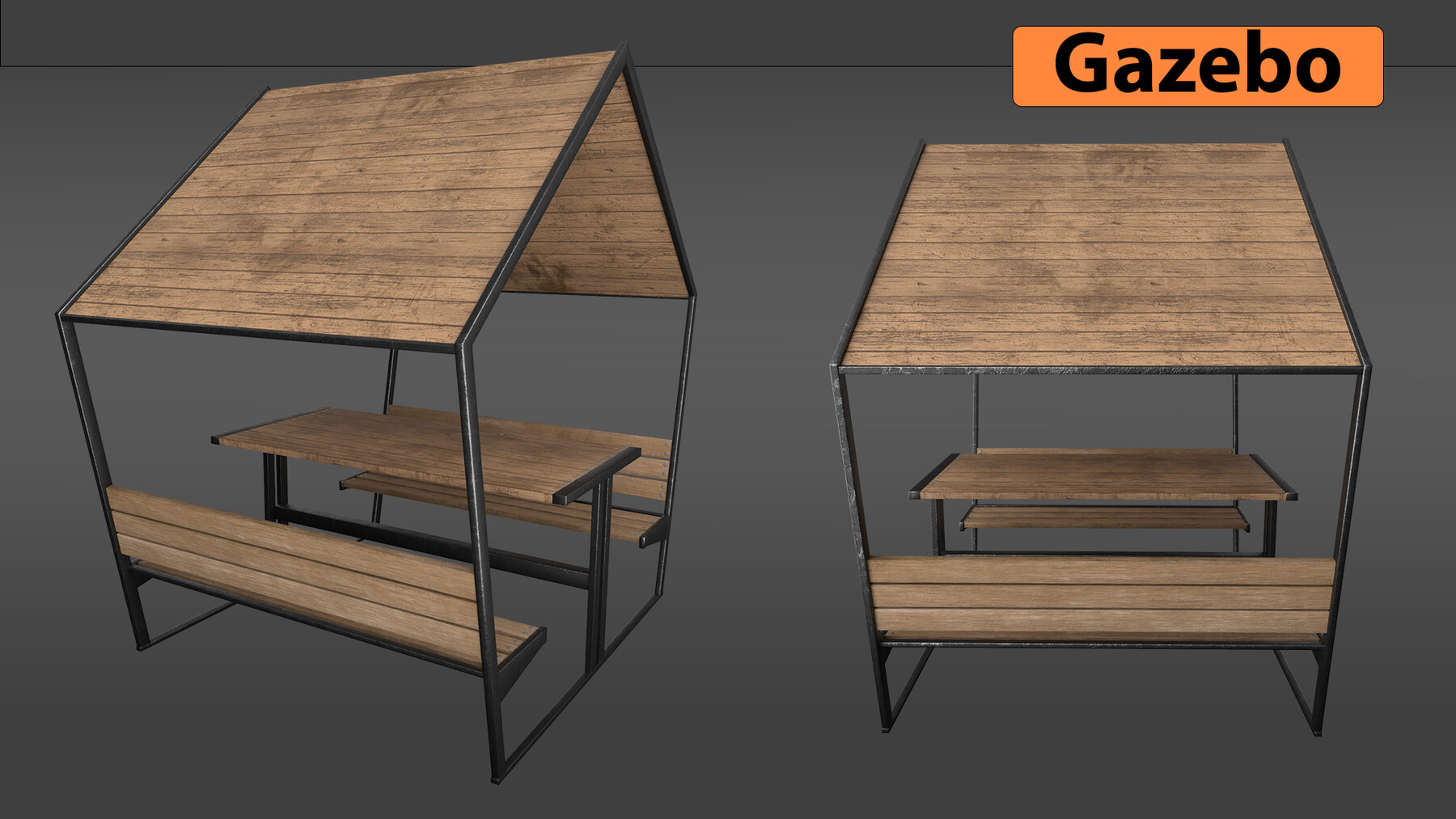 ArtStation - Gazebo | Game Assets