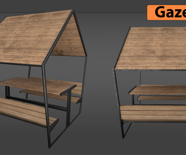 ArtStation - Gazebo | Game Assets