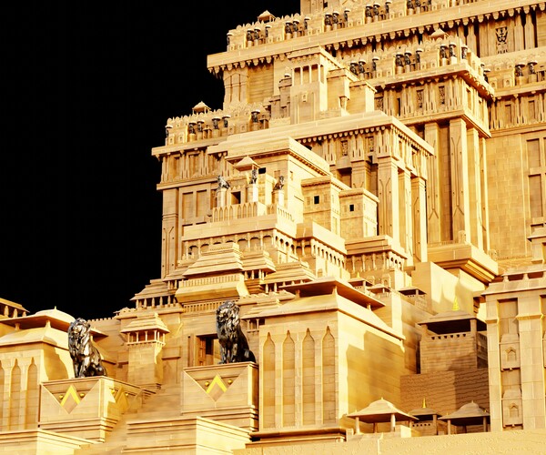 ArtStation - Mahishmati main palace 3D Model | Resources