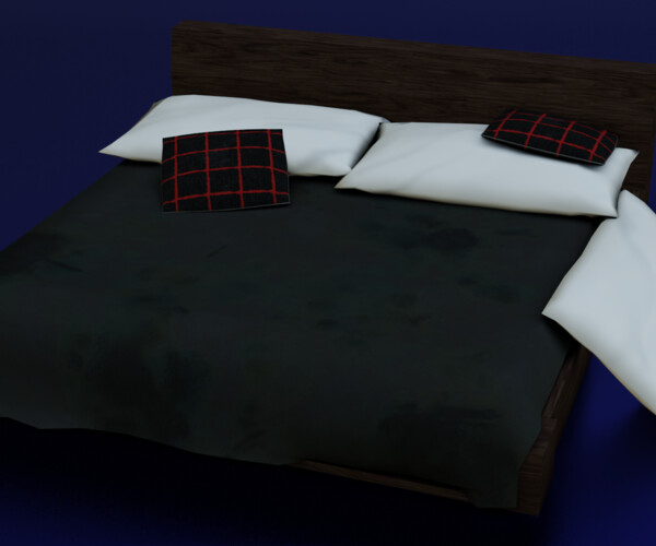 ArtStation - MESSY DIRTY BED LOW POLY GAME READY | Game Assets