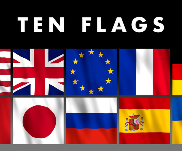ArtStation - Waving Flags Animations Vol. 1 | Resources