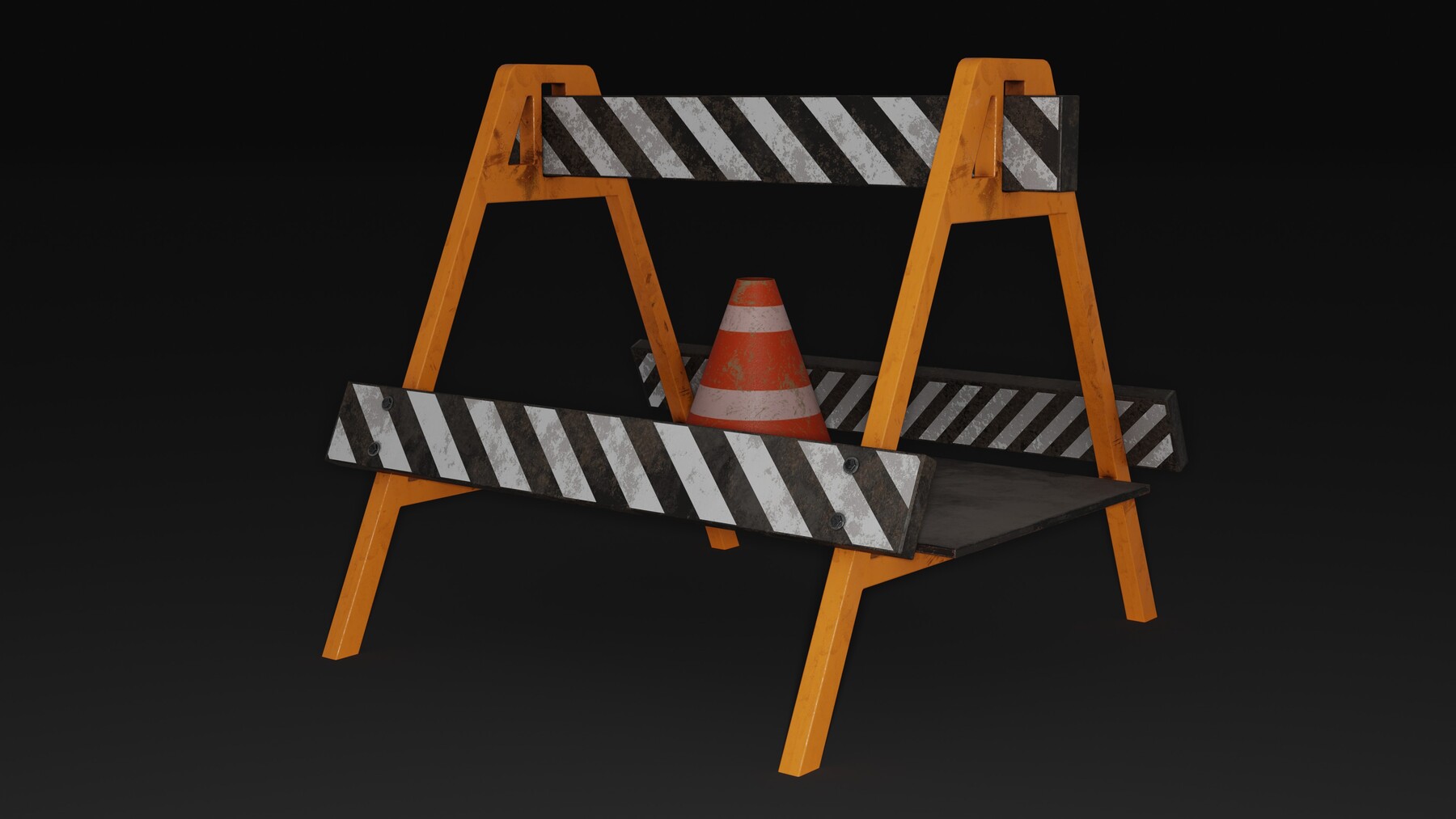 ArtStation - Safety Barrier | Game Assets
