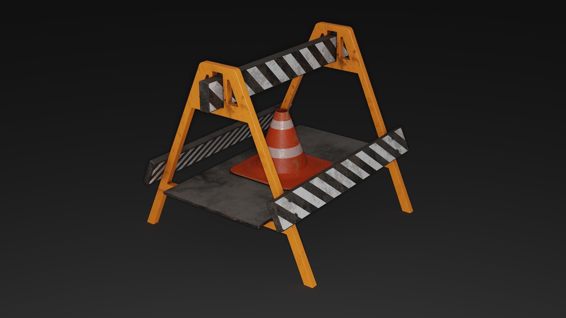 ArtStation - Safety Barrier | Game Assets
