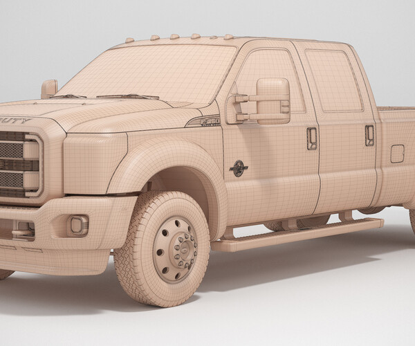 ArtStation - Ford Super Duty 2016 F450 Crew Cab DRW | Resources