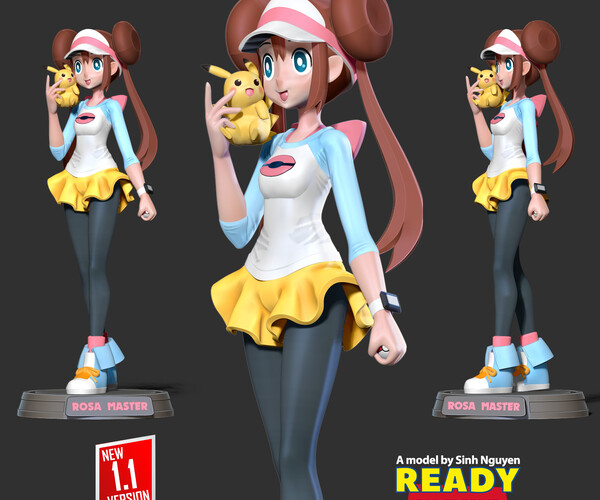 ArtStation - Rosa - Pokemon Masters Fanart | Resources