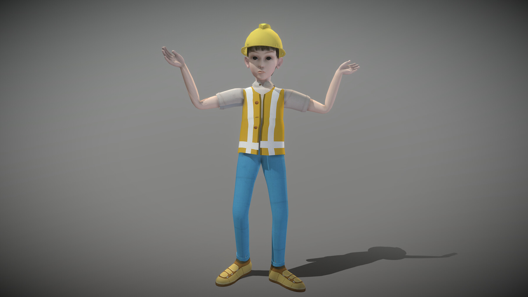 ArtStation - Cartoon Worker | Game Assets