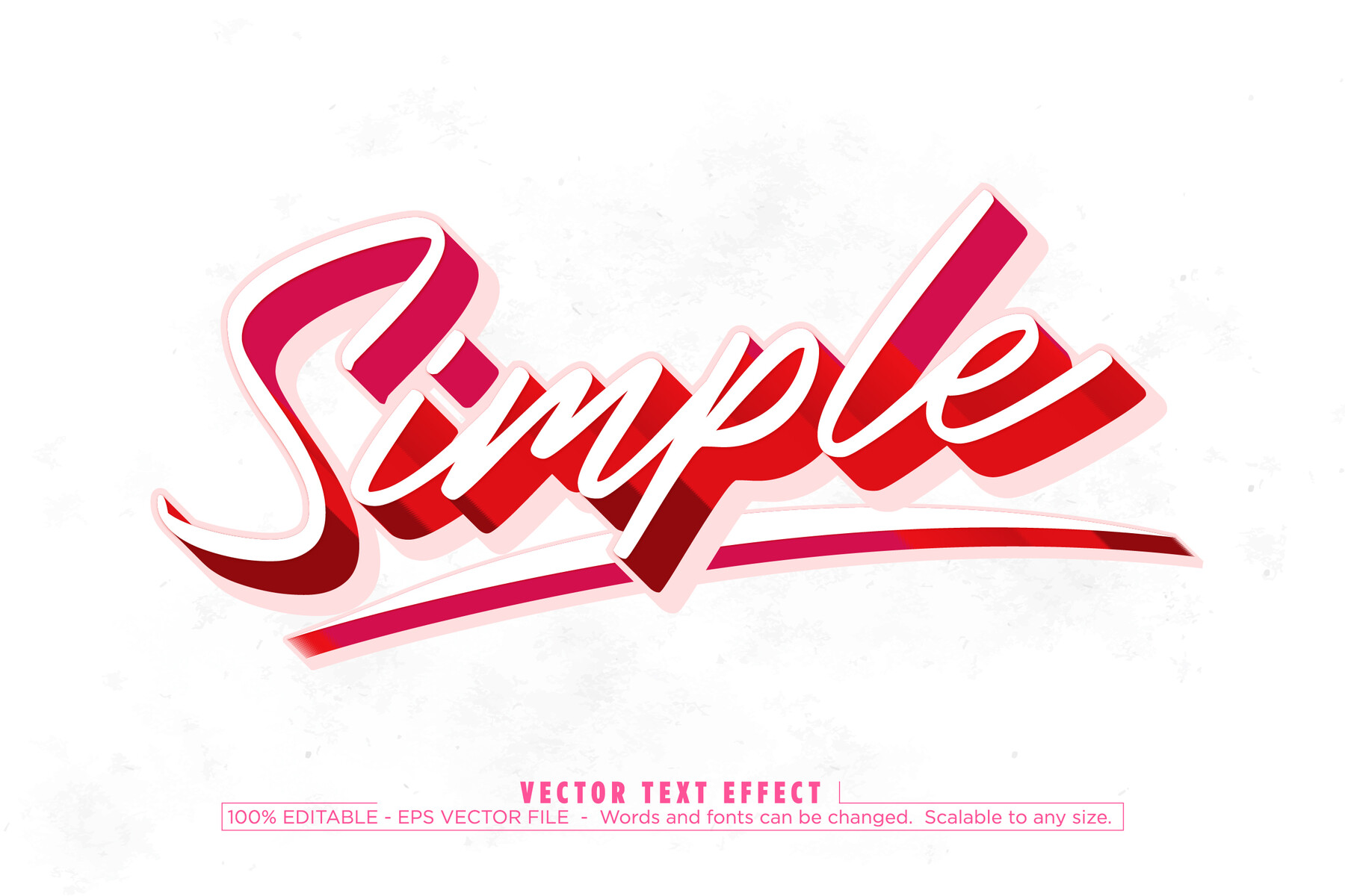 ArtStation - Minimal text effect, editable simple text style | Artworks