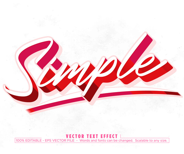 ArtStation - Minimal text effect, editable simple text style | Artworks