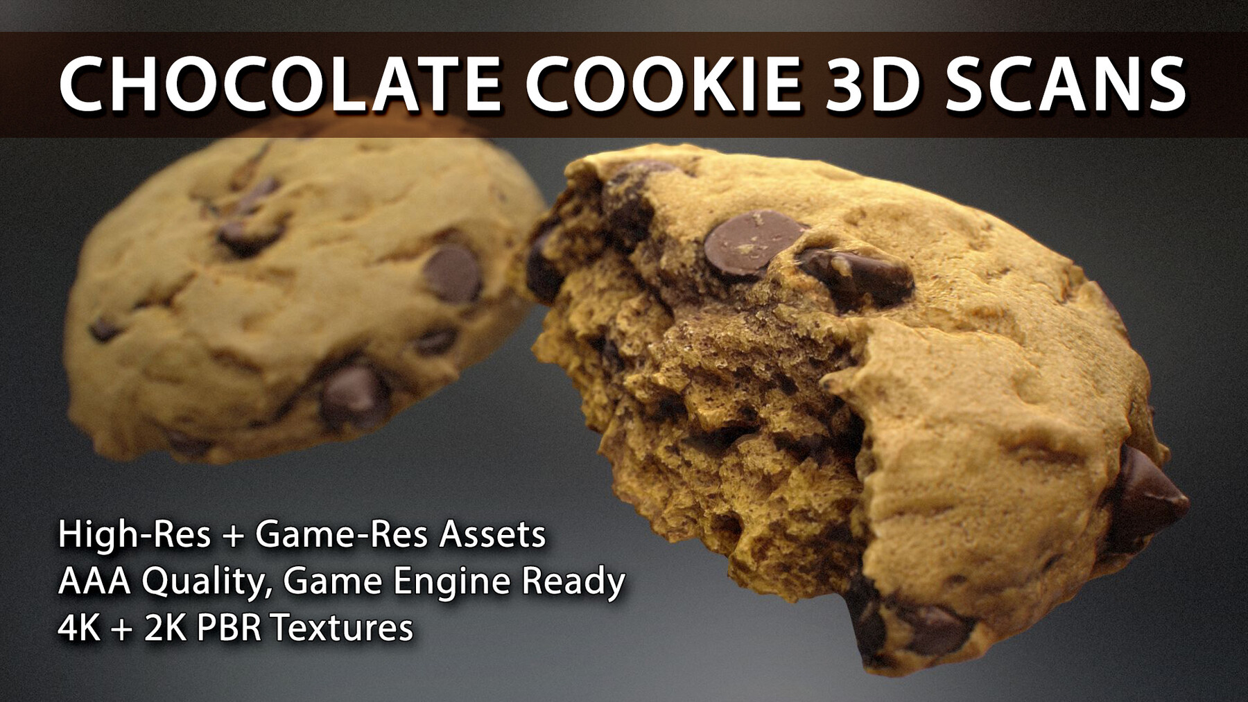 ArtStation - UE4 - Chocolate Cookie 3D Scans - Cinematic + Game Props ...
