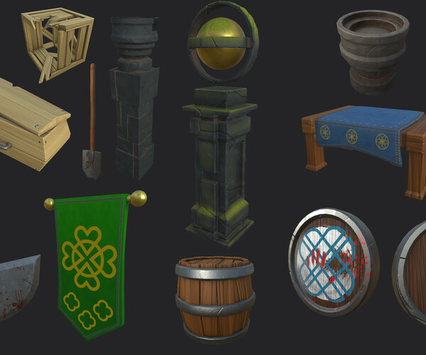 ArtStation - 3D Dungeon Game Pack | Game Assets