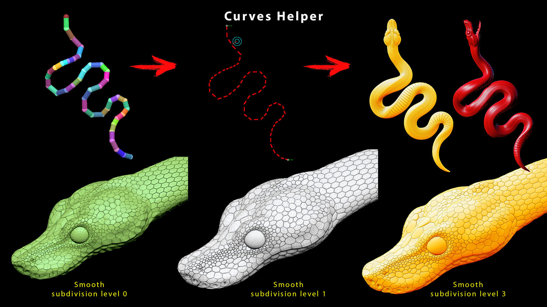 ArtStation - IMM Brush Snake V5 for Zbrush | Brushes