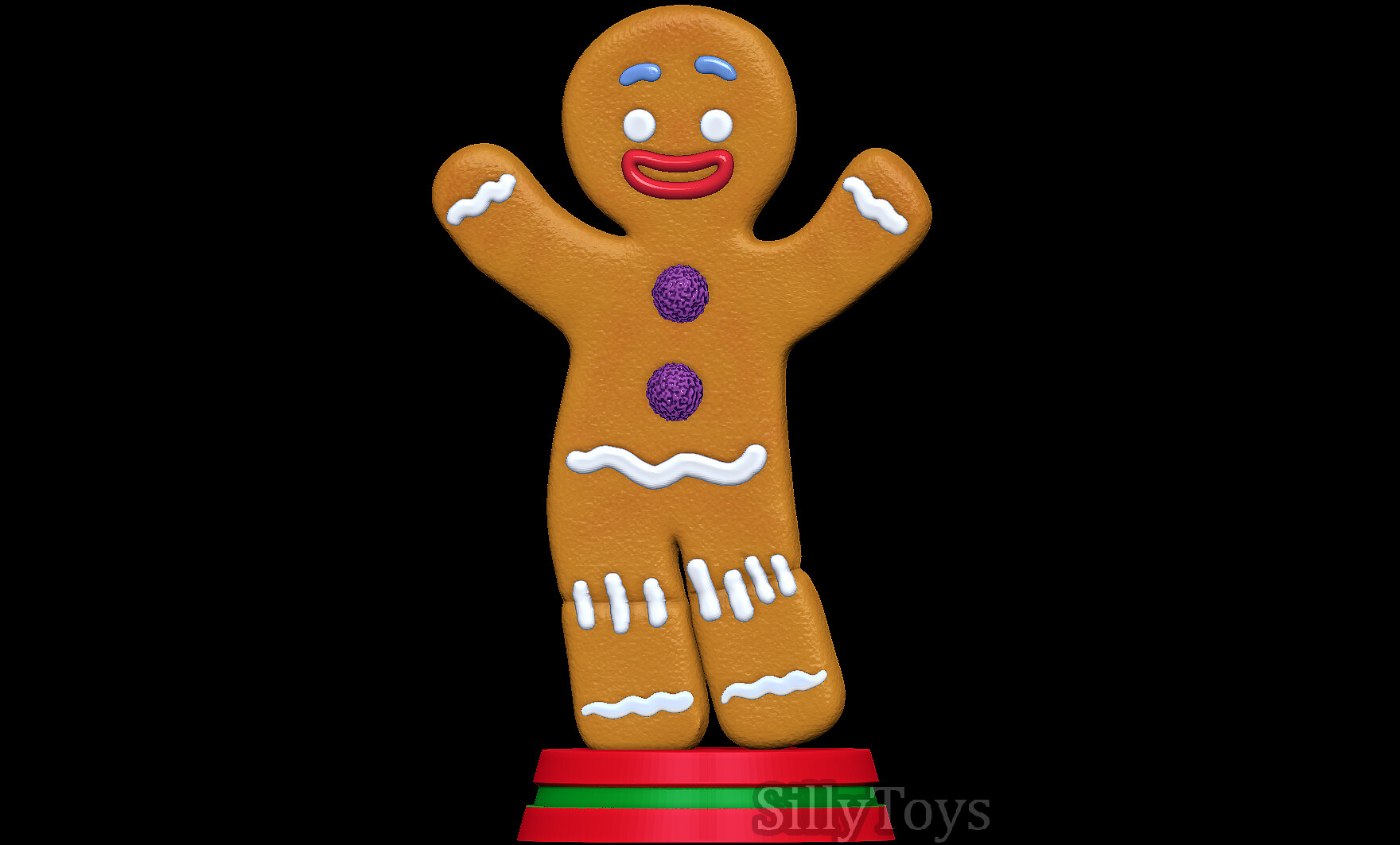 SillyToys - Gingerbread Man - Shrek 3D print model