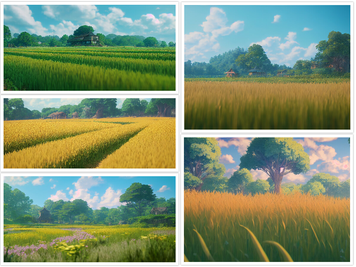 ArtStation - 300+ Images Rural and Agriculture Landscape 3D ...