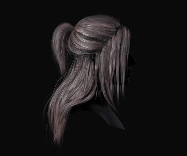 ArtStation - Real_time haircard 03 + UE5 data | Game Assets
