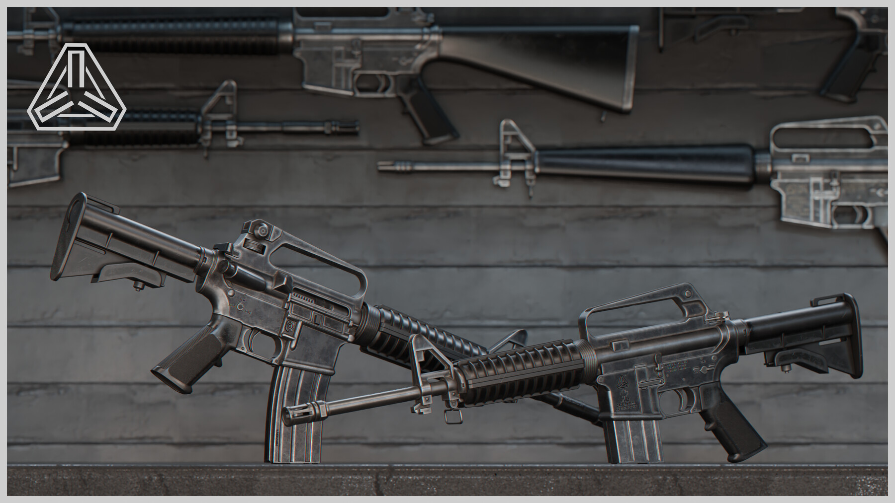 ArtStation - Colt Carbines Models 723 & 727 | Game Assets