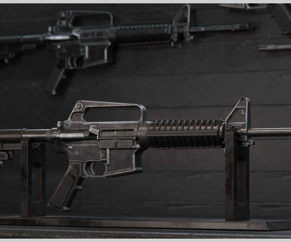 ArtStation - Colt Carbines Models 723 & 727 | Game Assets