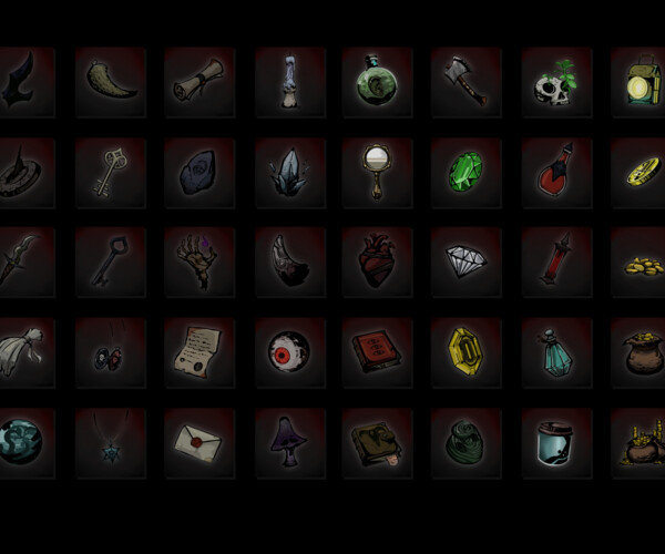 ArtStation - Haunted / Spooky / Horror / Dark fantasy Item Pack | Game Assets