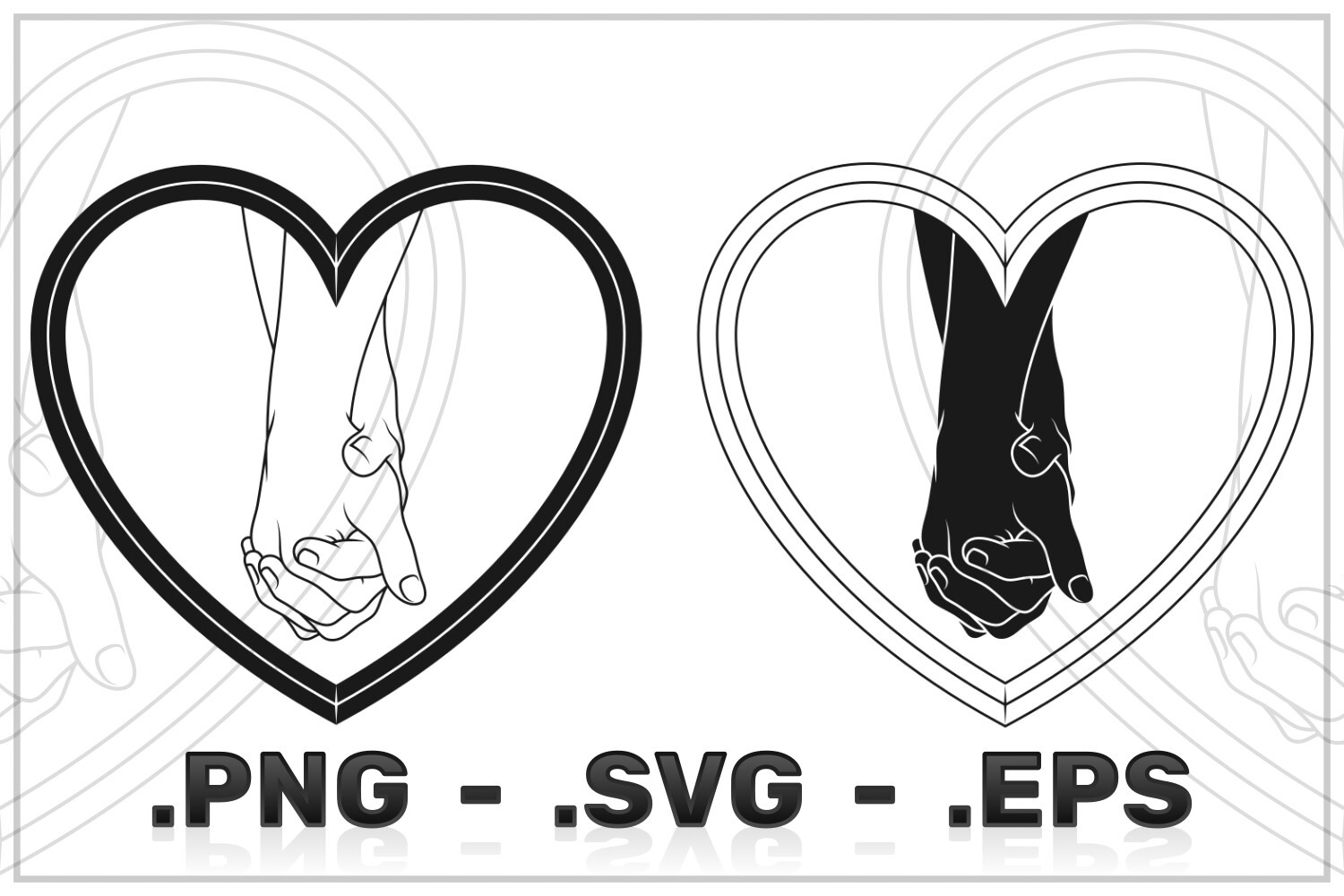 ArtStation - Vector Design Of Two Arms Inside A Heart | Artworks