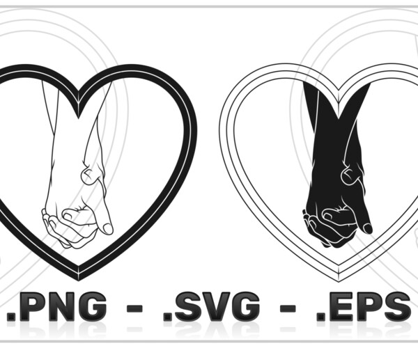 ArtStation - Vector Design Of Two Arms Inside A Heart | Artworks