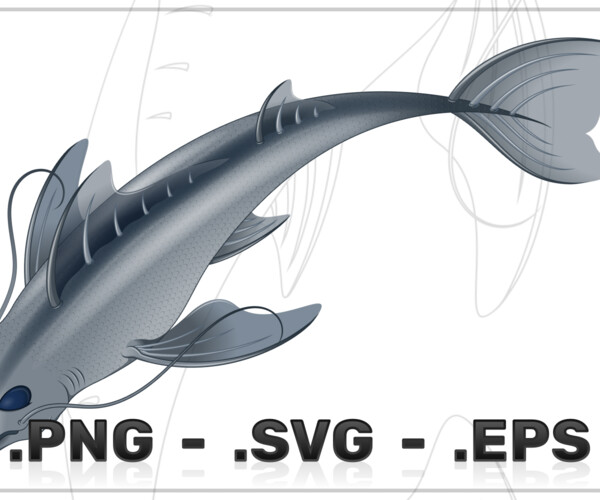 ArtStation - Mustache Fish Vector Design | Artworks