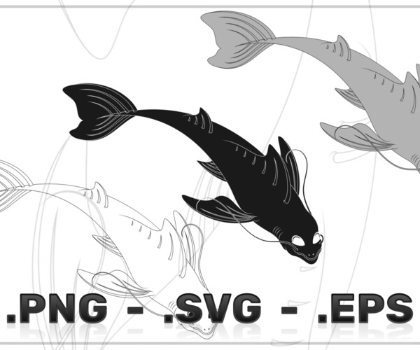 ArtStation - Mustache Fish Vector Design | Artworks