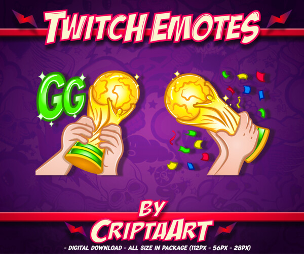 ArtStation - Twitch Emote / World Cup Emote / Soccer Emote / Champion ...