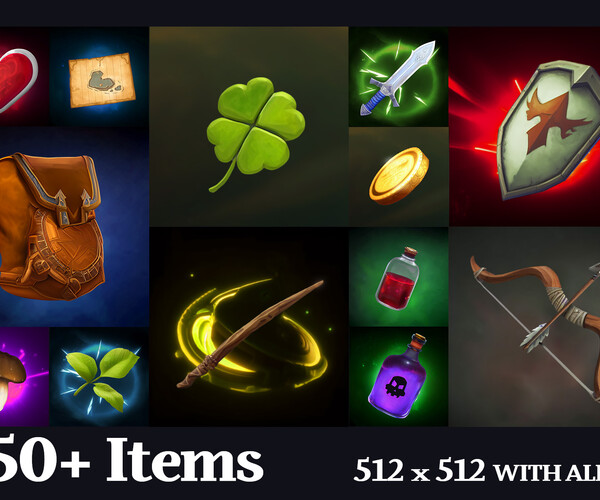 ArtStation - RPG icons starter pack | Game Assets