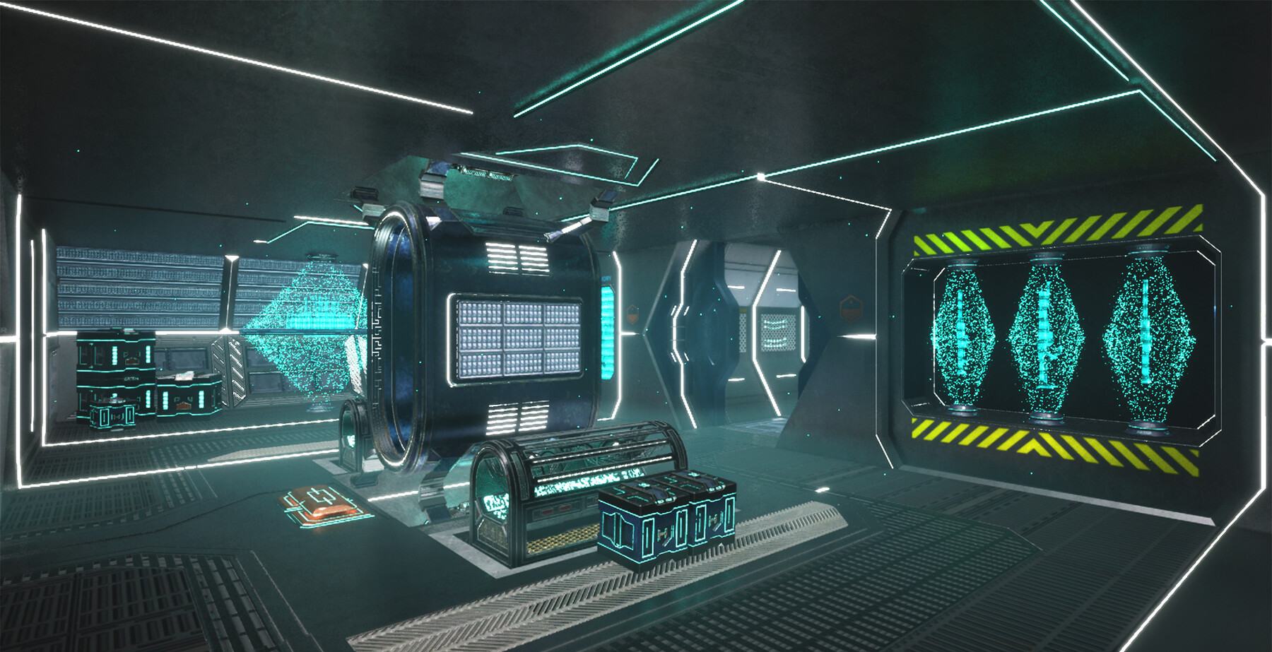 ArtStation - Spaceship Interior - Level Design | Game Assets