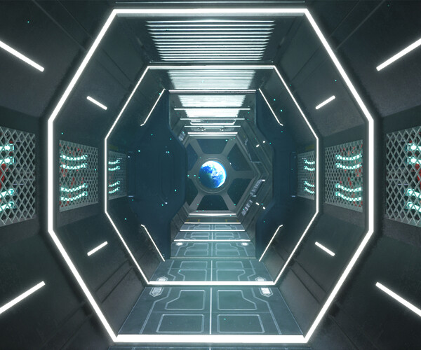ArtStation - Spaceship Interior - Level Design | Game Assets