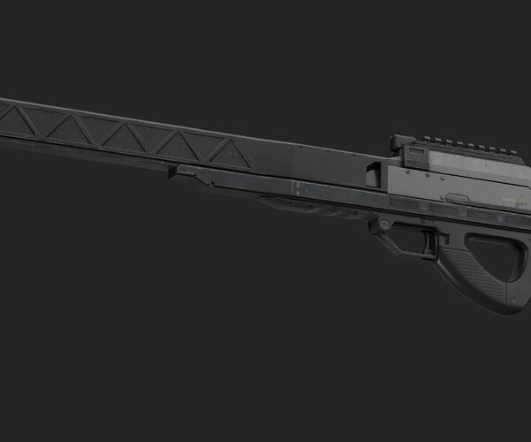 ArtStation - Sci-Fi Bullpup Rifle | Game Assets