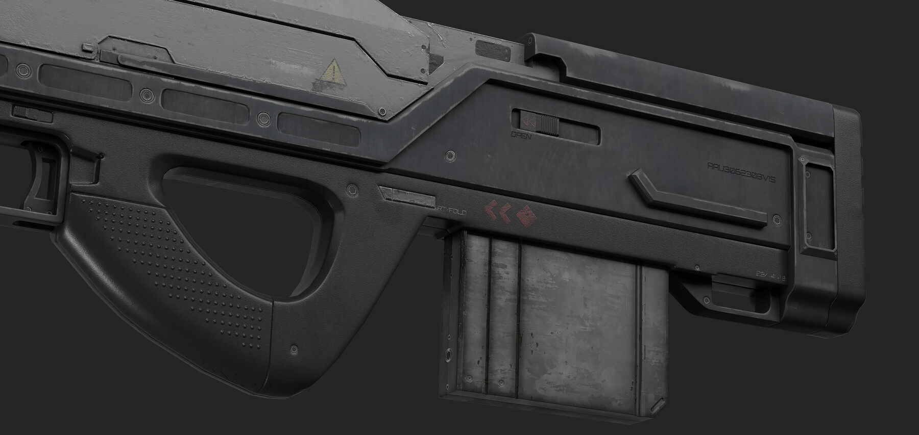 ArtStation - Sci-Fi Bullpup Rifle | Game Assets